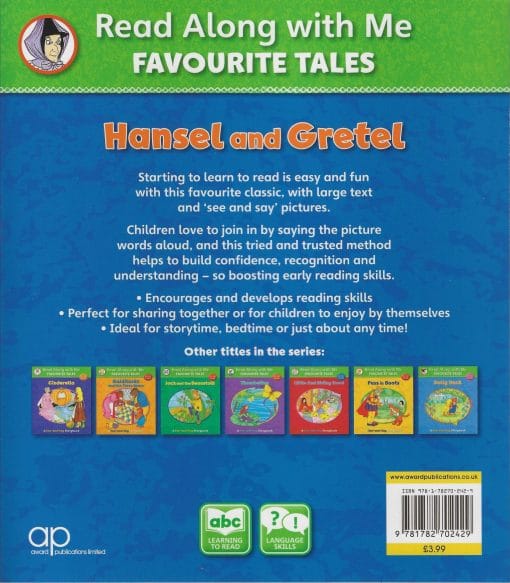 AWARD -READ ALONG WITH ME HANSEL AND GRETEL – Welcome To Crescent Book Shop